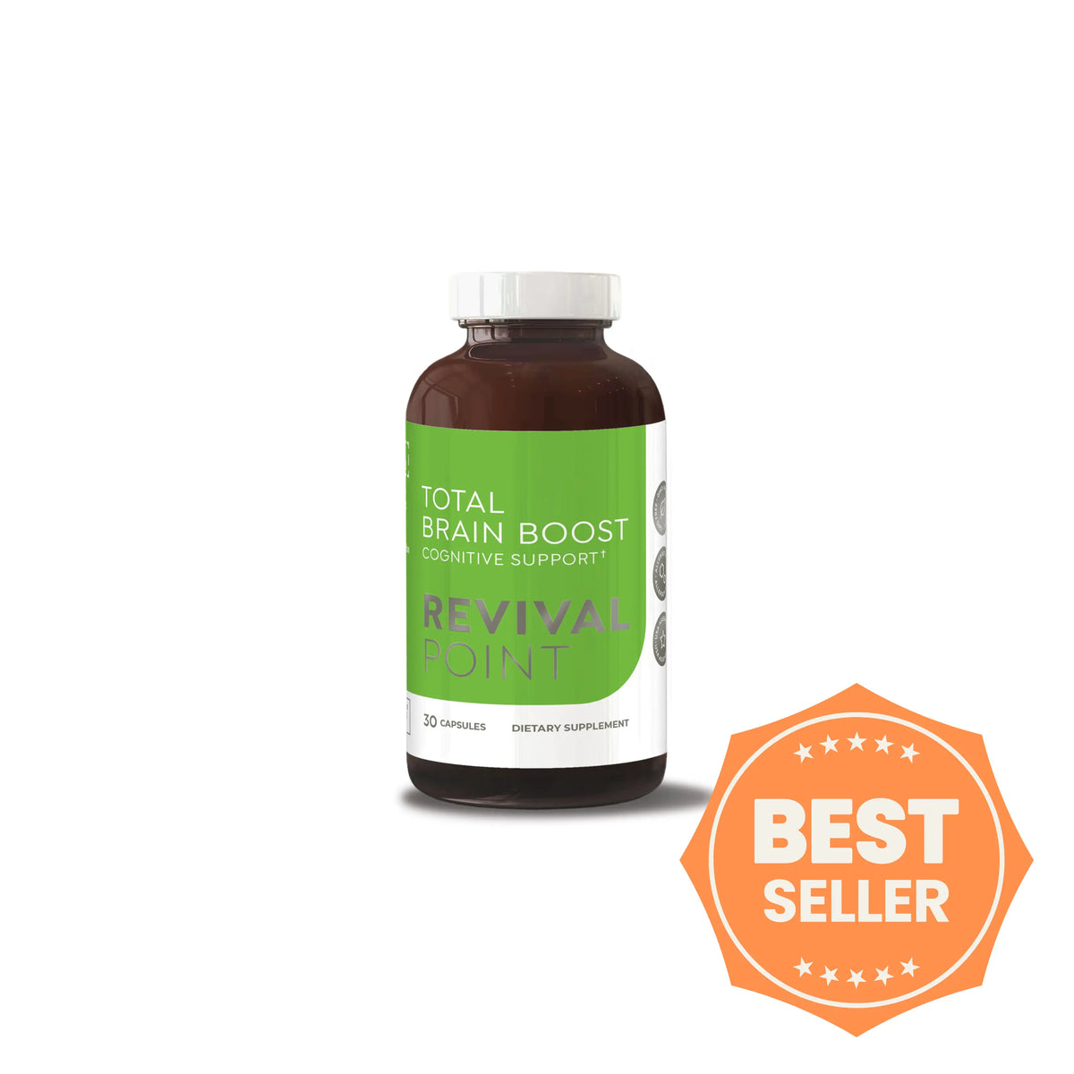 Total Brain Boost Cognitive Support With CurcuRouge® Turmeric (60 capsules) – Revival Point™